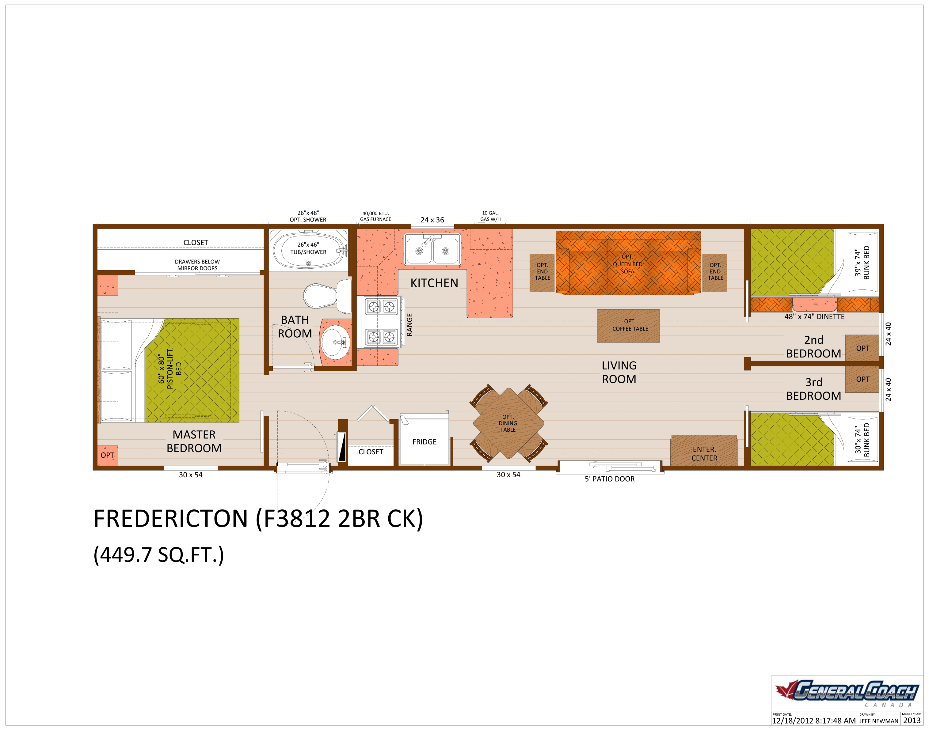 Huron Ridge Frontier Floor Plans | Lakewinds RV - Your Park Model ...