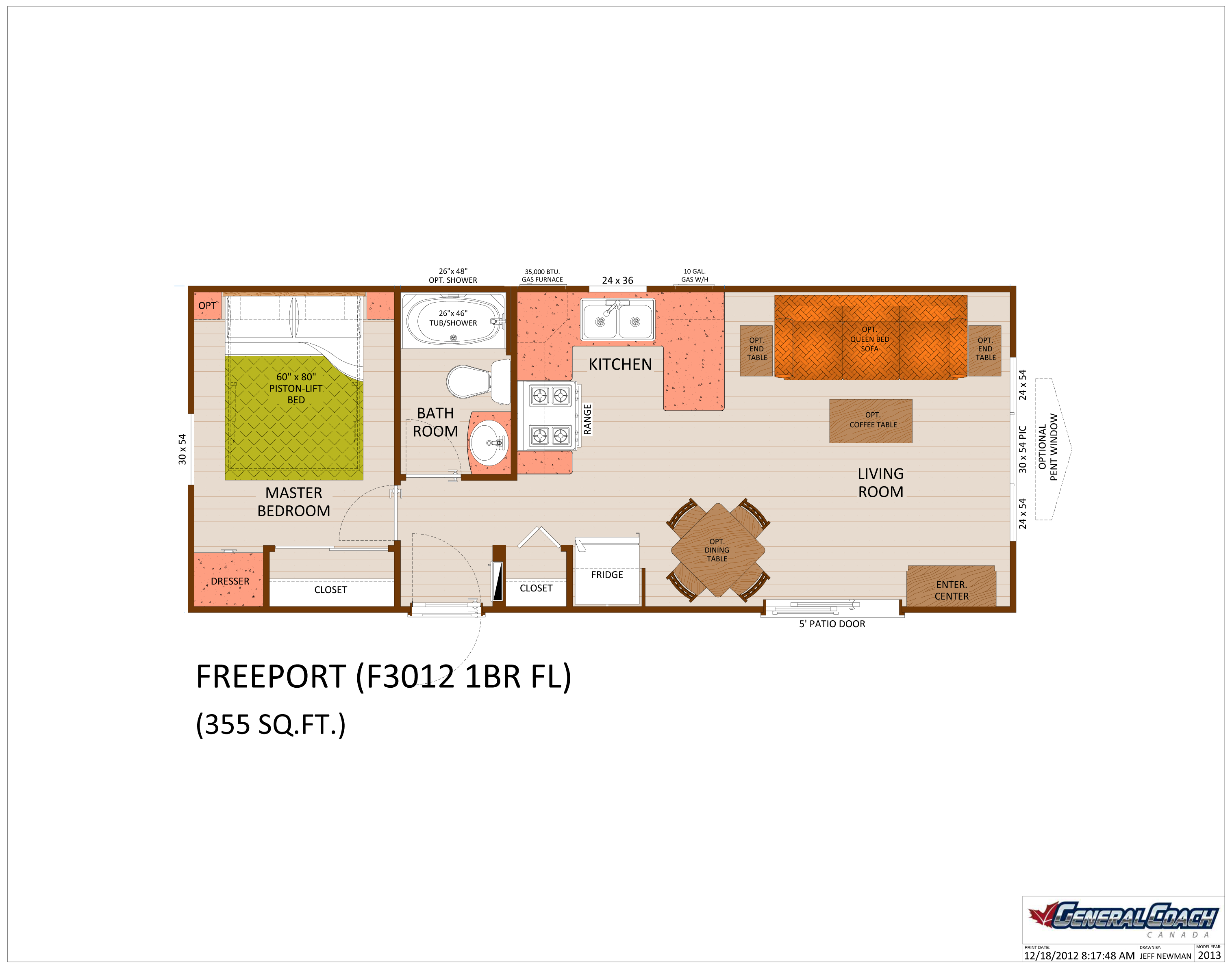 Huron Ridge Frontier Floor Plans | Lakewinds RV - Your Park Model ...